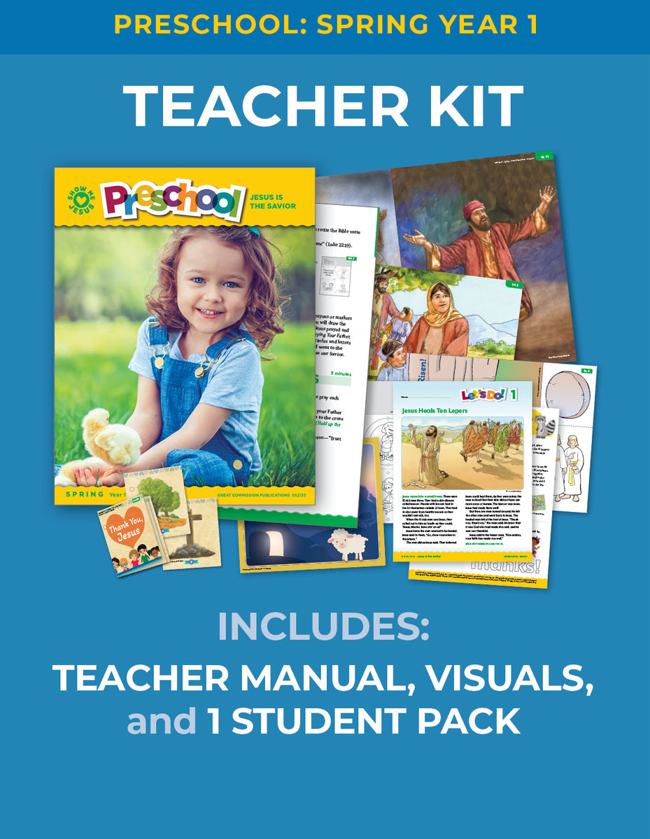 Preschool Jesus Is the Savior Teacher Kit – Great Commission Publications