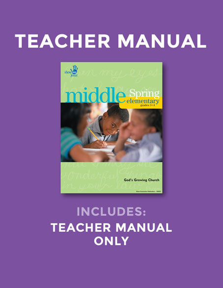 Middle: God's Growing Church Teacher Manual – Great Commission Publications