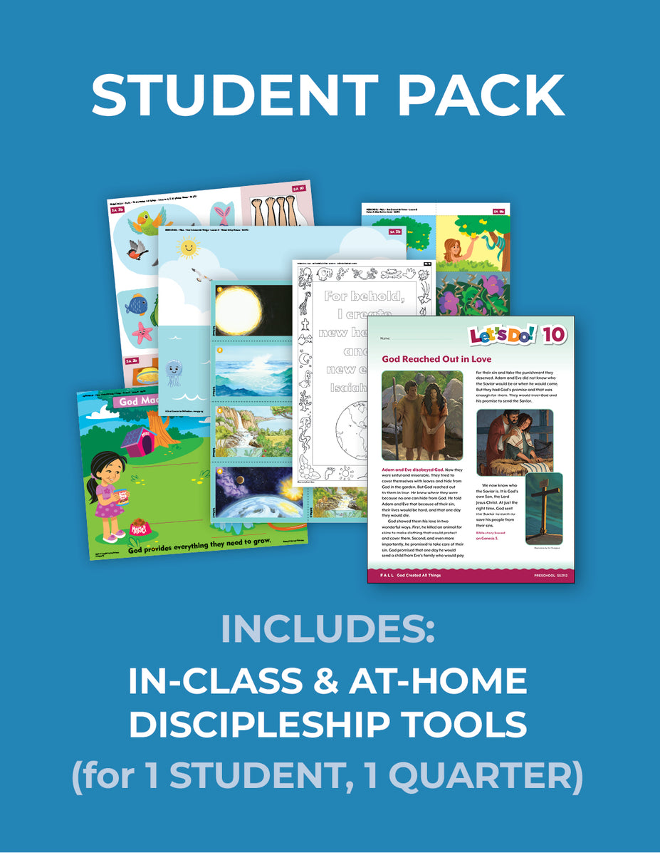 Preschool God Created All Things Student Pack – Great Commission ...