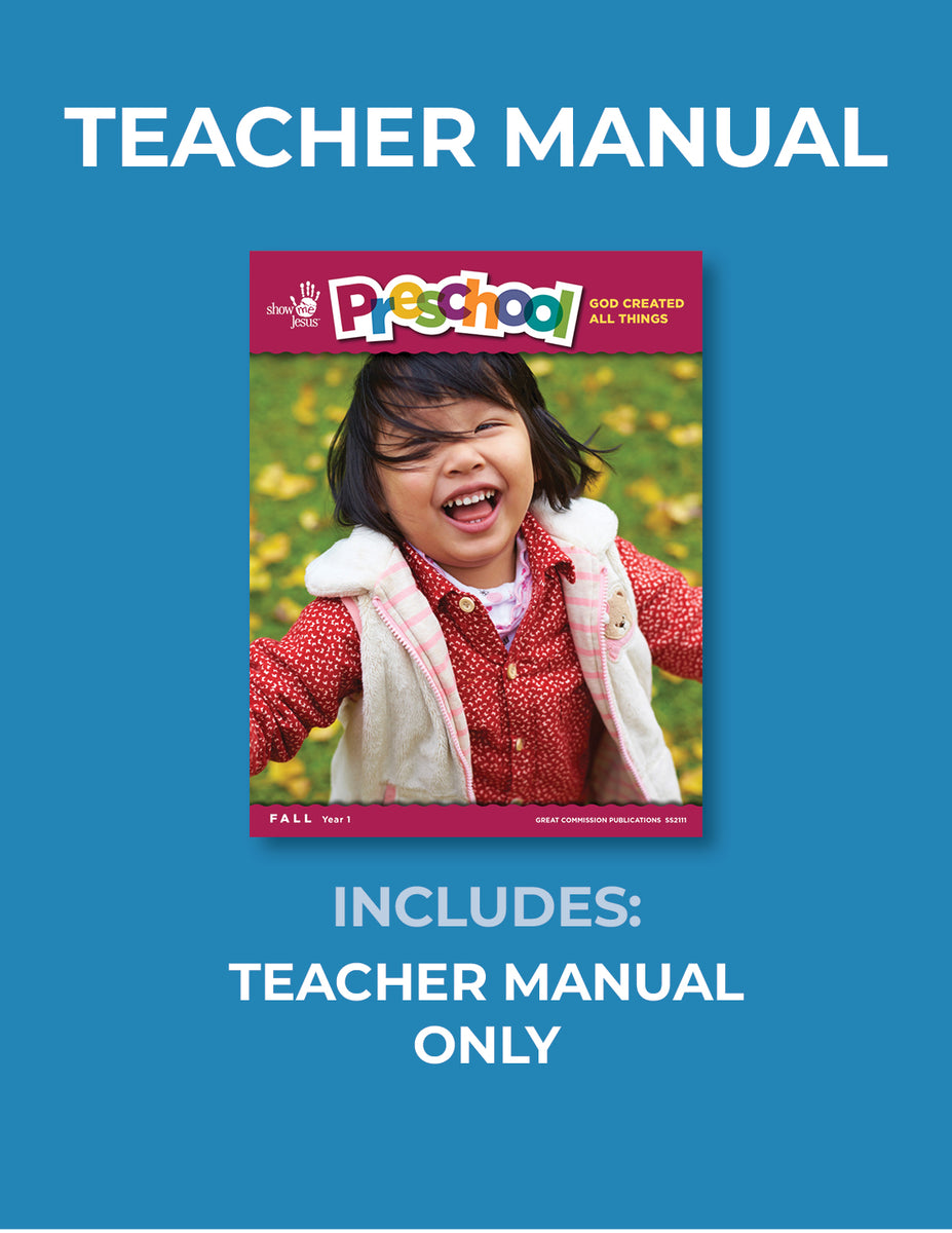 Preschool God Created All Things Teacher Manual – Great Commission ...
